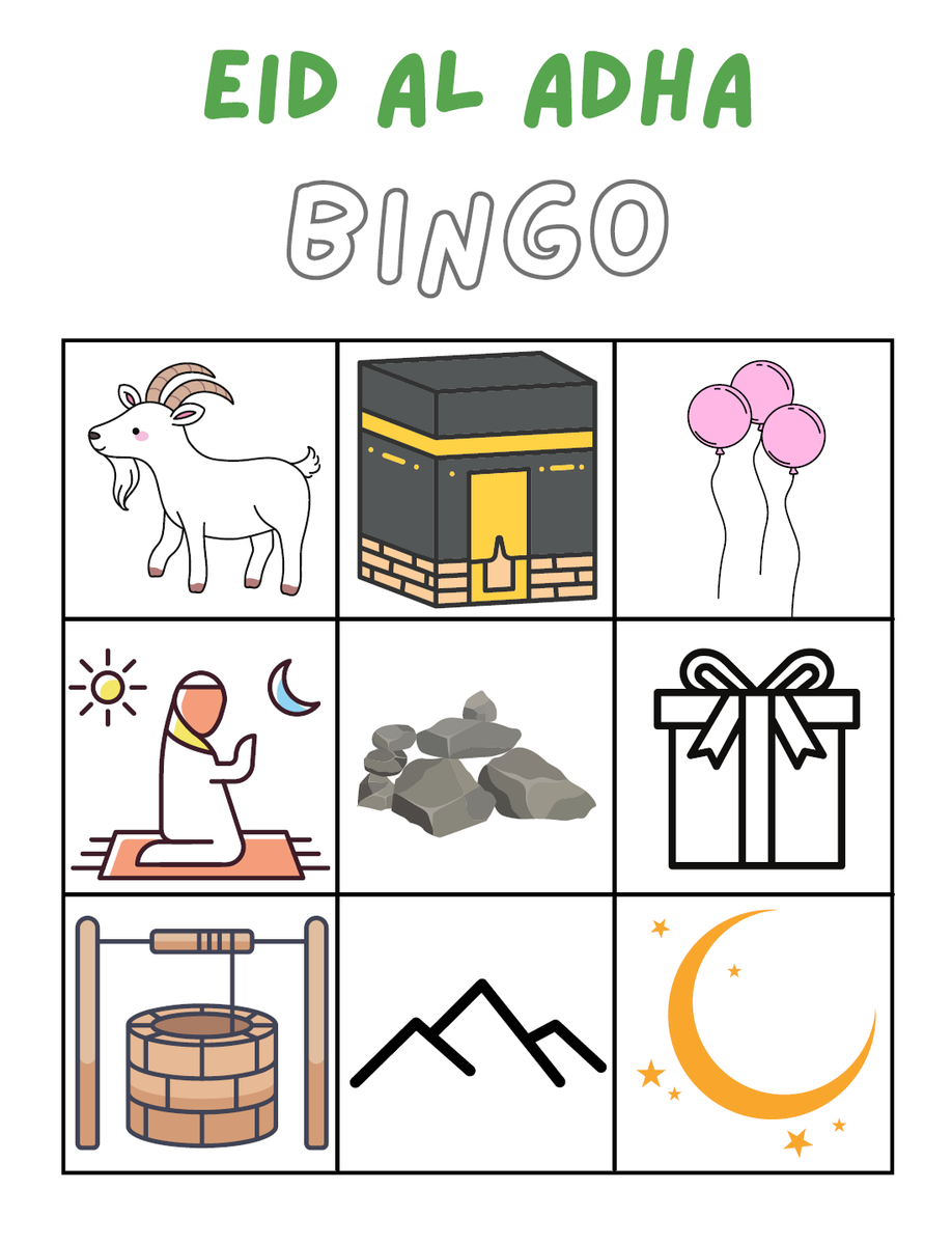 Free Eid Al Adha Bingo – Alif Post